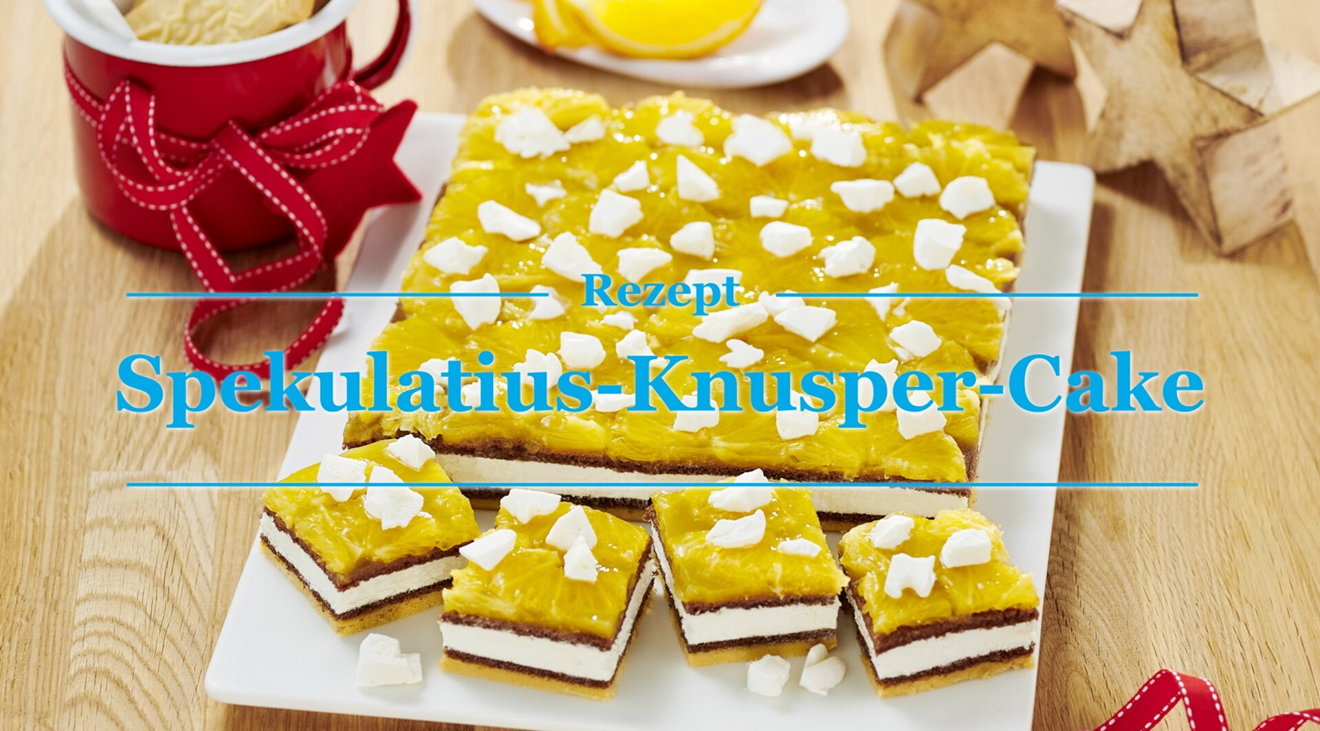 Spekulatius-Knusper-Cake mit Milch-Schnitte - kinder Deutschland