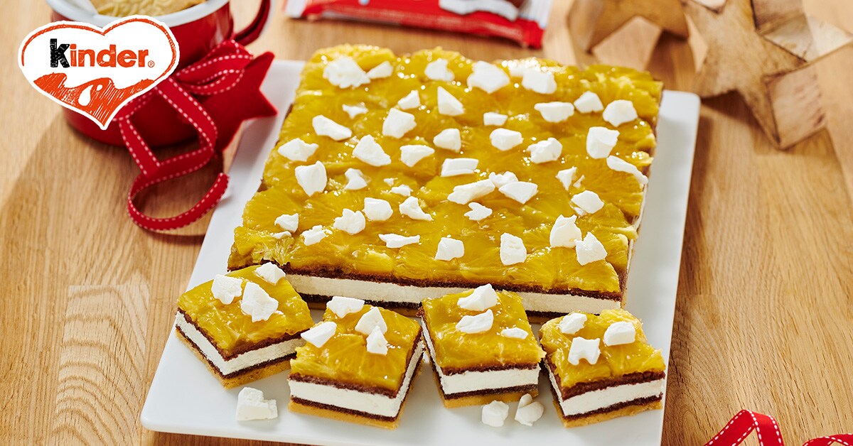 Spekulatius-Knusper-Cake mit Milch-Schnitte - kinder Deutschland