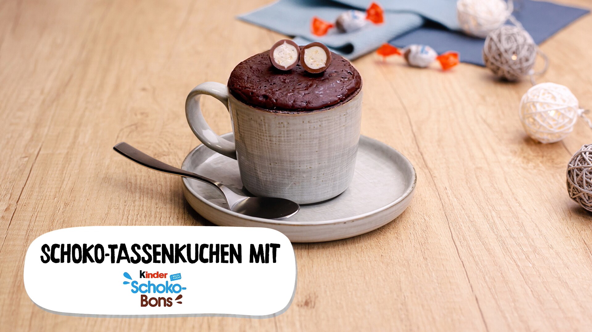 Schoko-Tassenkuchen mit kinder Schoko-Bons - kinder Deutschland