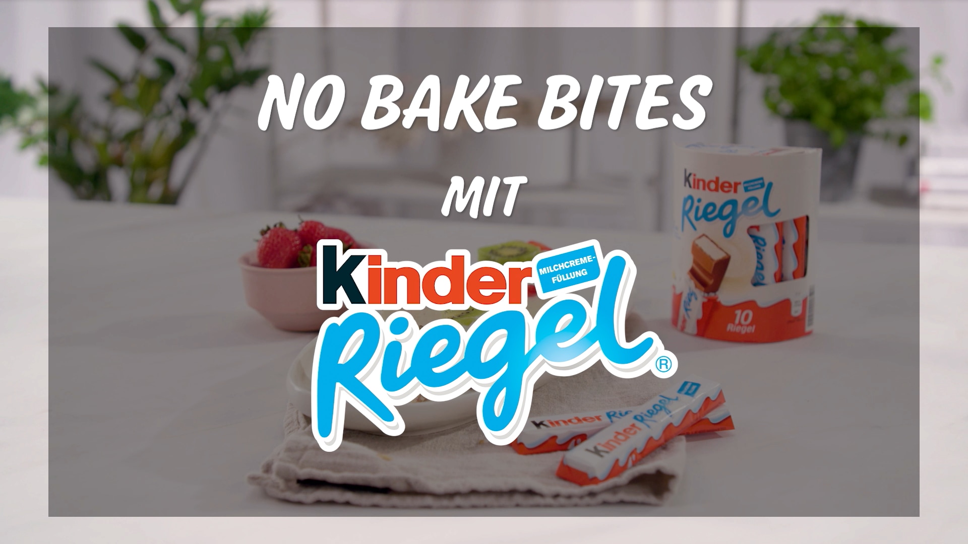 No Bake Bites mit kinder Riegel - kinder Deutschland