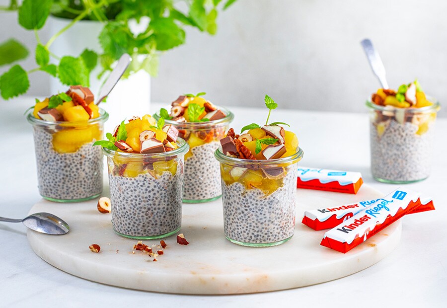 Bratapfel-Chiapudding mit kinder Riegel - kinder Deutschland