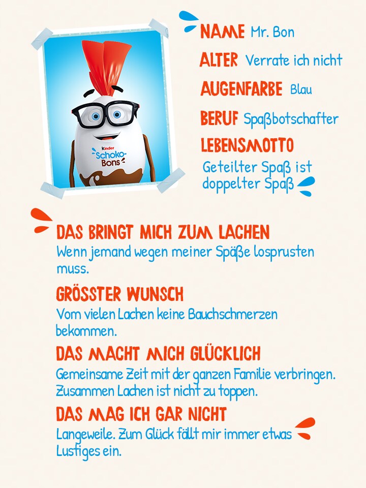 kinder Schoko-Bons - Mr. Bon - kinder Deutschland