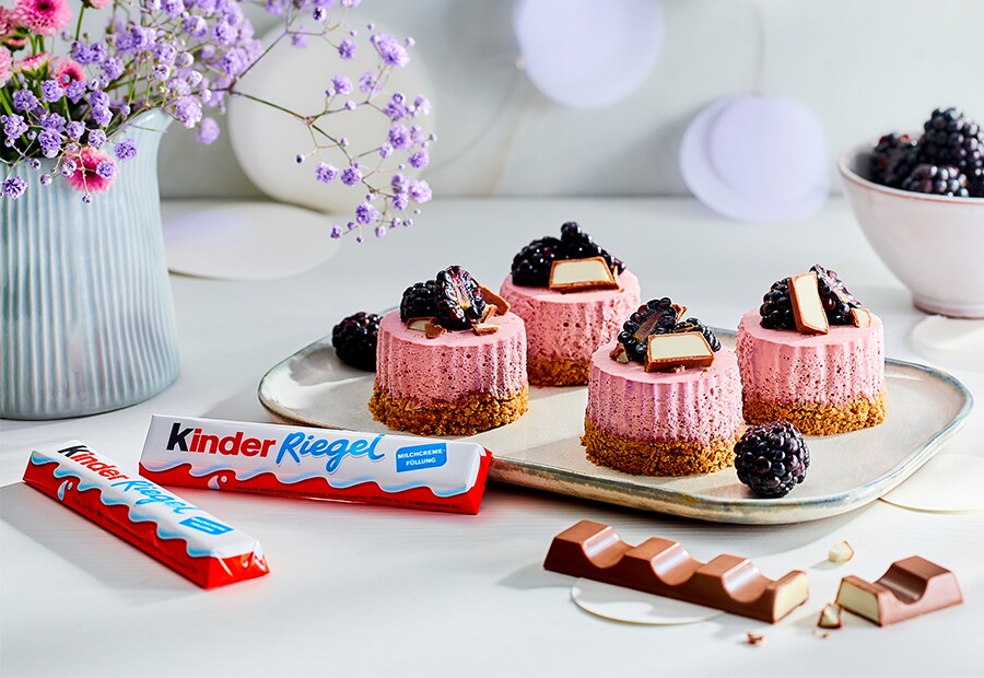 No bake Mousse-Törtchen mit kinder Riegel - kinder Deutschland