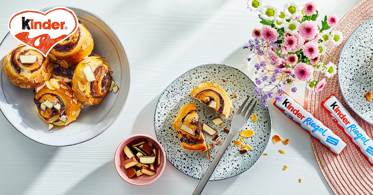 Puddingschnecken mit kinder Riegel - kinder Deutschland