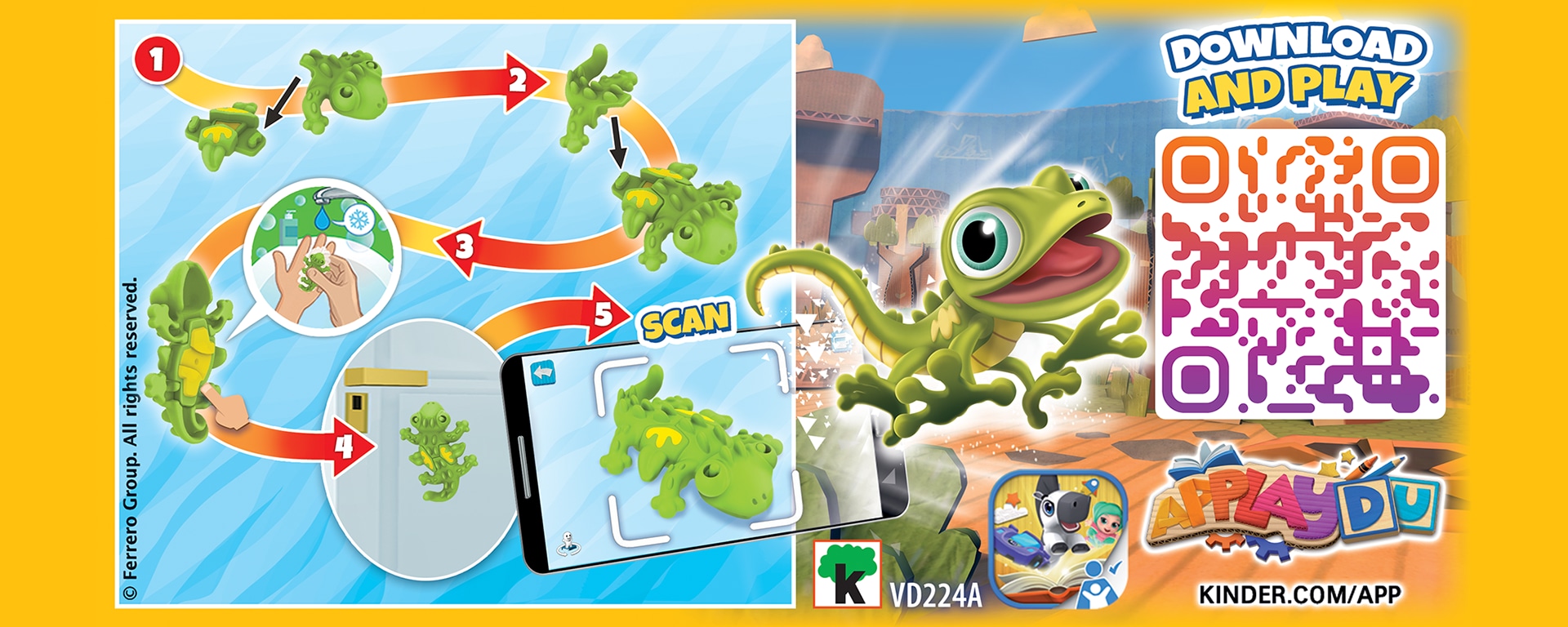 GREEN GEKO - Kinder Surprise - Kinder India