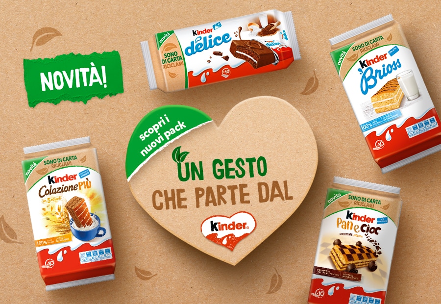 Merende Kinder: nuovi pack - Kinder Italia