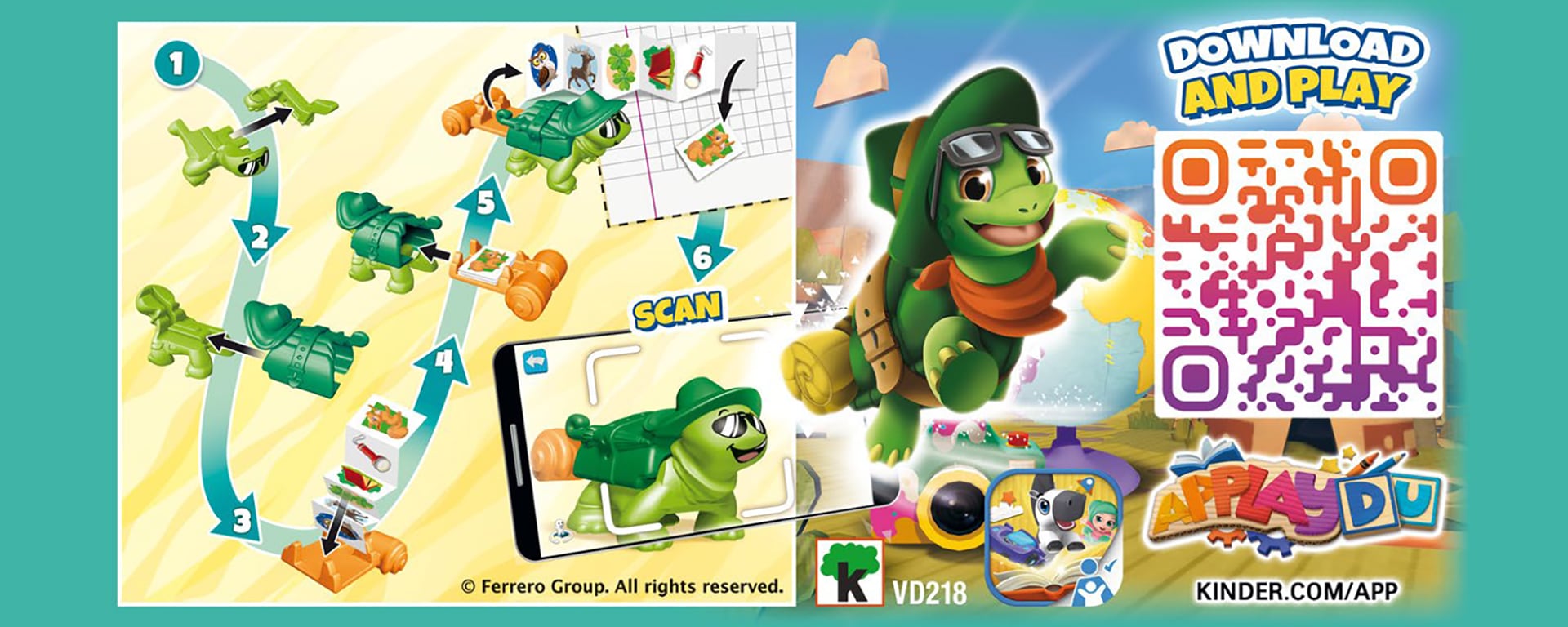 TRAVELLING TURTLE - Kinder Surprise - Kinder Middle East