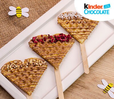 Paletas de Waffle con Kinder® Chocolate - Kinder Mexico
