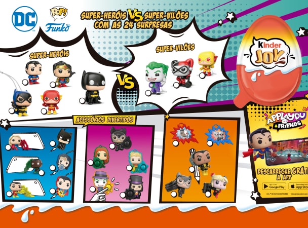 Kinder Joy Funko DC Comics - Kinder Portugal